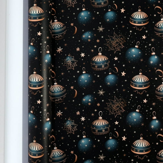 Christmas Wrapping Paper Berry Christmas Tree Little Bird Patterns ...