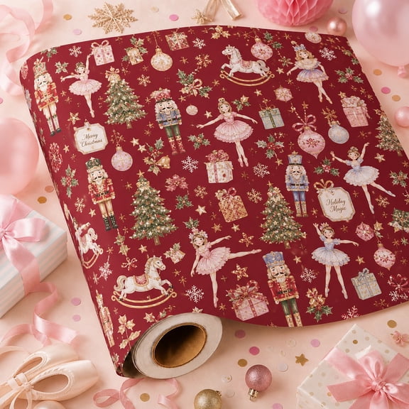 Christmas Wrapping Paper Nutcracker