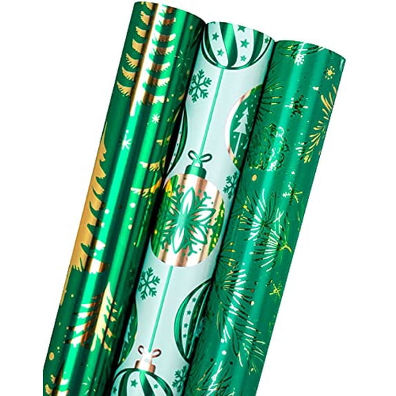 Christmas Wrapping Paper Roll - Mini Roll - 17 inch X 120 inch Per roll ...