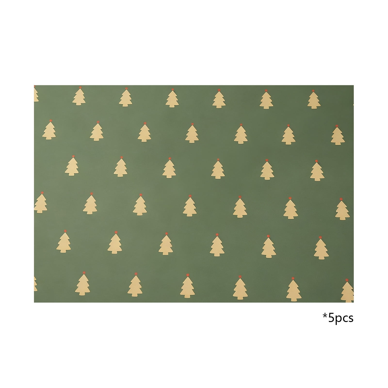 Christmas Wrapping Paper Set, 5pcs Decorative Kraft Paper, Vintage ...