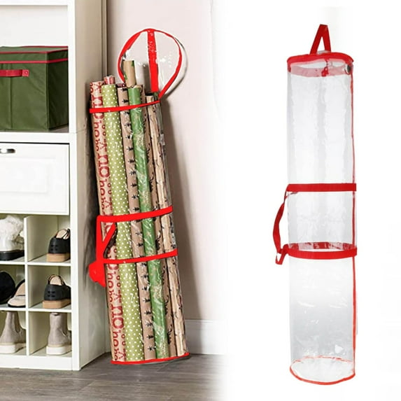 Christmas Wrapping Paper Storage Bag Wrapping Paper Storage Containers ...
