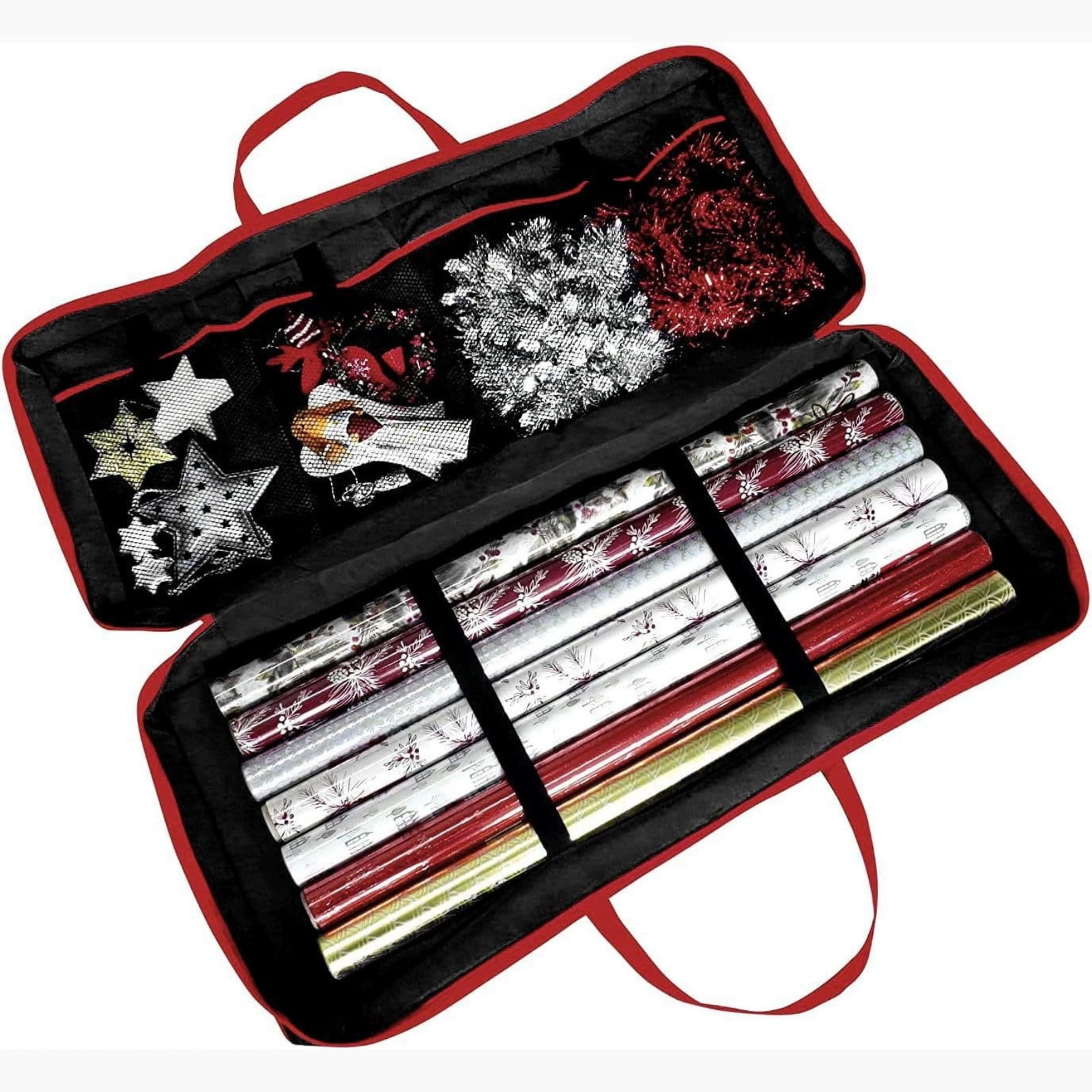 Christmas Wrapping Paper Storage Containers with Reinforced Handles ...
