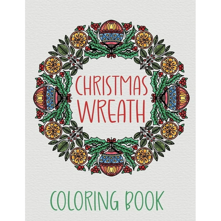 wreath coloring book