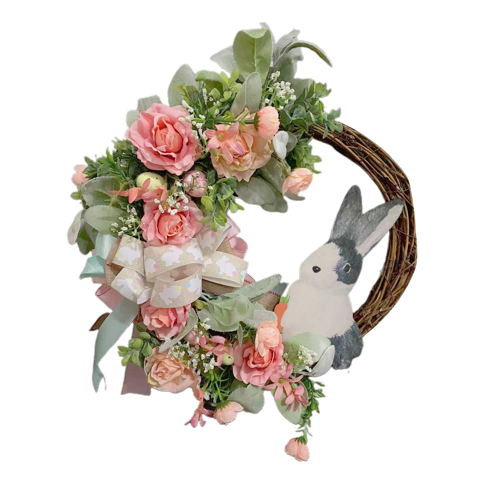 Christmas Wreath Decoration 15in Wreath For Front Door Spring Wreath ...