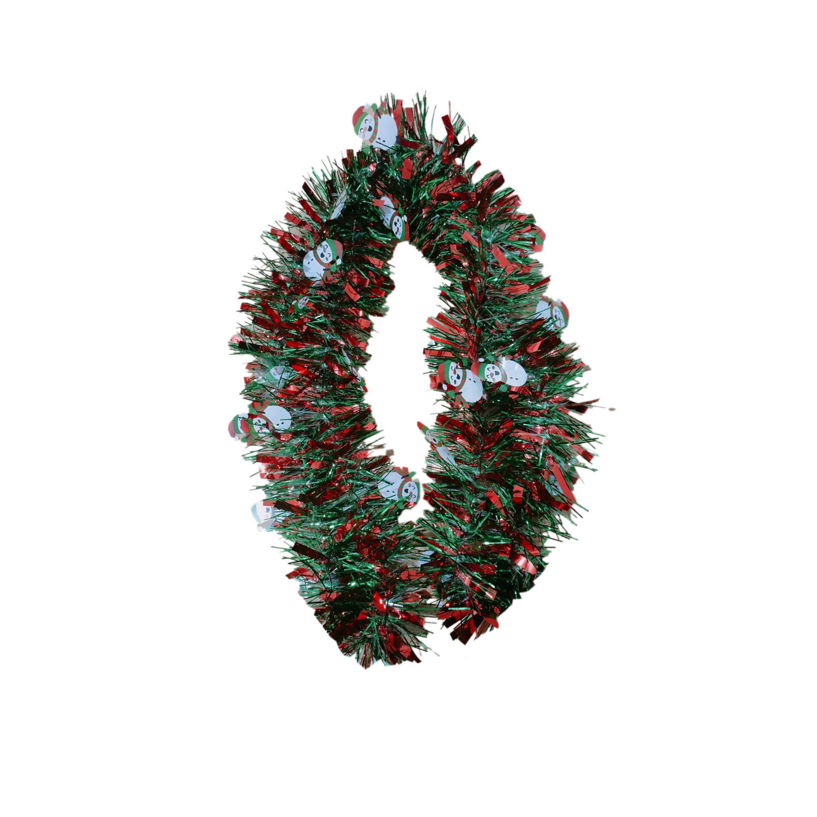 Christmas Wreath Decorations Color Strips With Dark Green Rattan Strips ...