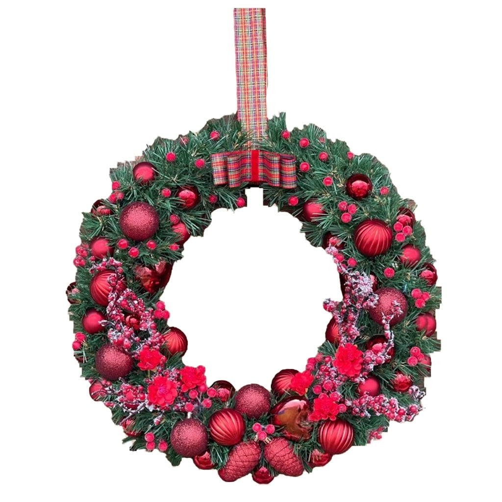 Christmas Wreath Front Door Christmas Banister Garland, Christmas Decor ...