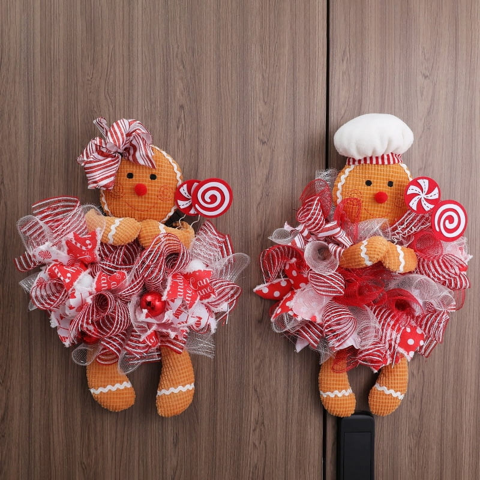 Christmas Wreath Gingerbread Wreaths Gingerbread Hanger Candy Cane ...