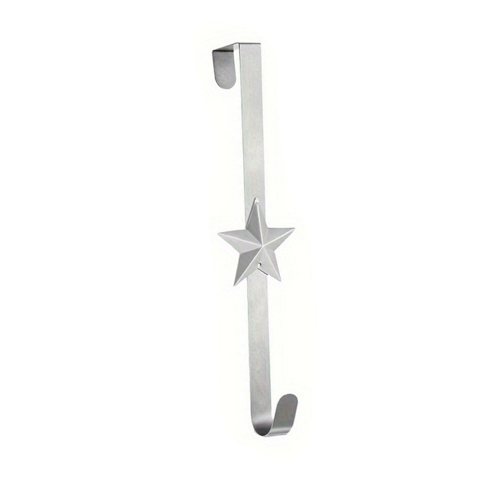 Christmas Wreath Hanger Over The Door Metal Wreath Hook Star Christmas ...