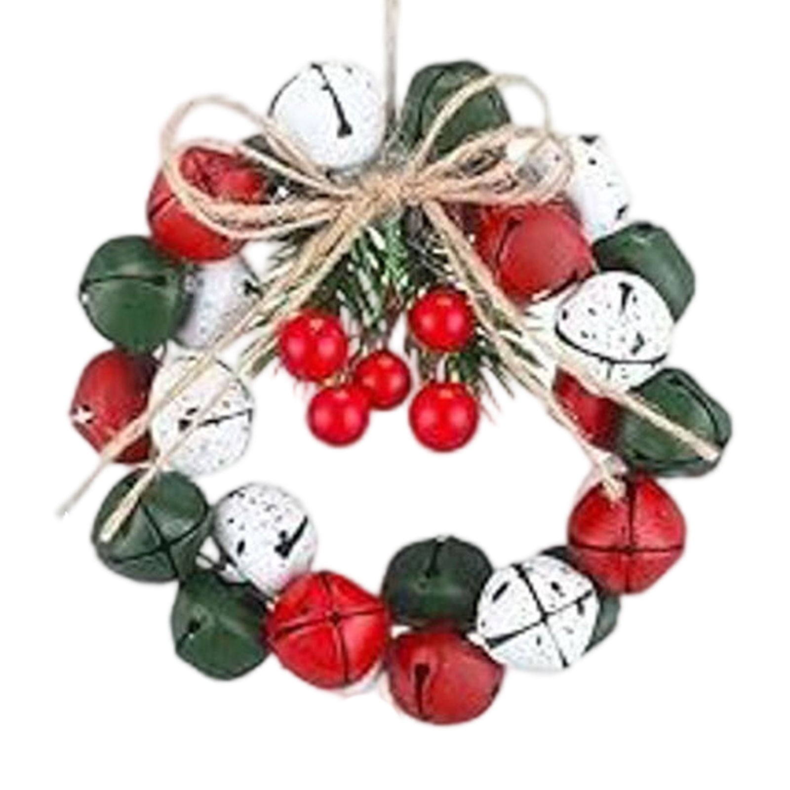 Christmas Wreath Mini Jingle Wreath Ornament Festive Holiday for Home ...