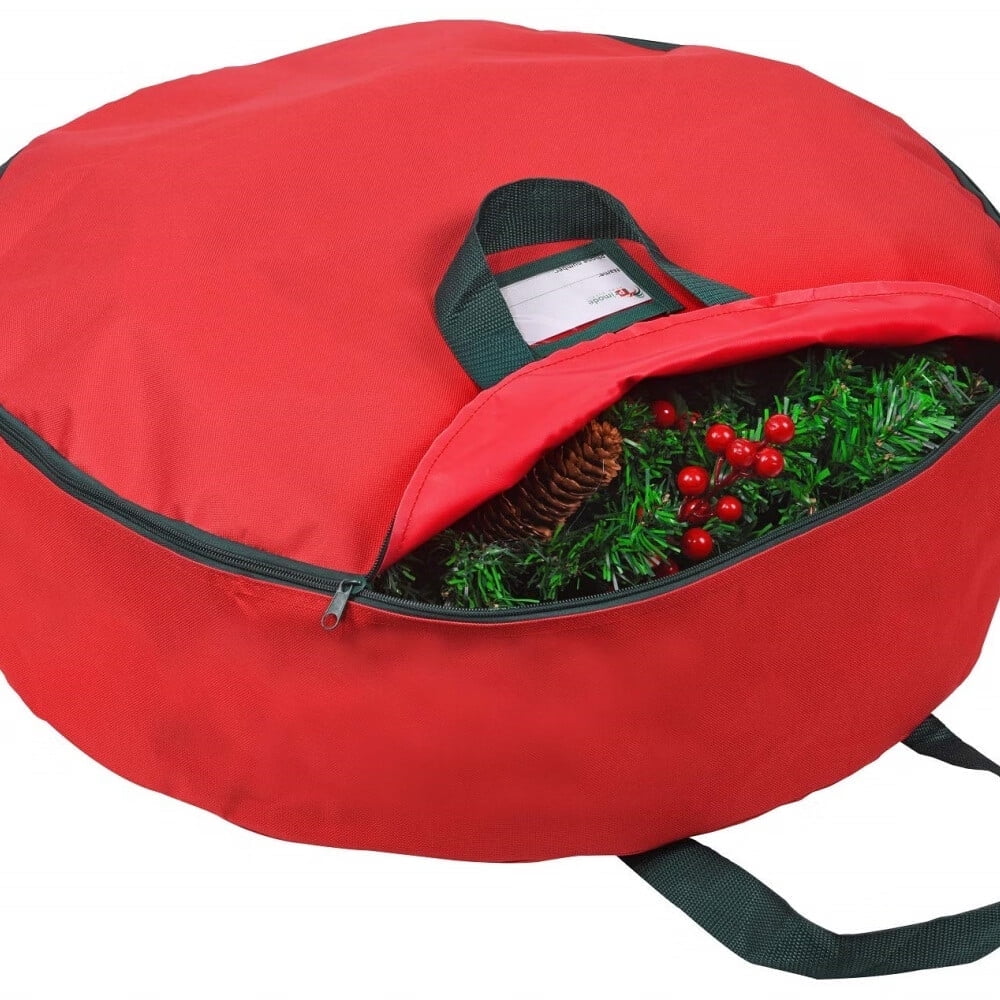 Christmas Wreath Storage Bag 25" - Handles Made Of Durable 600D Oxford ...