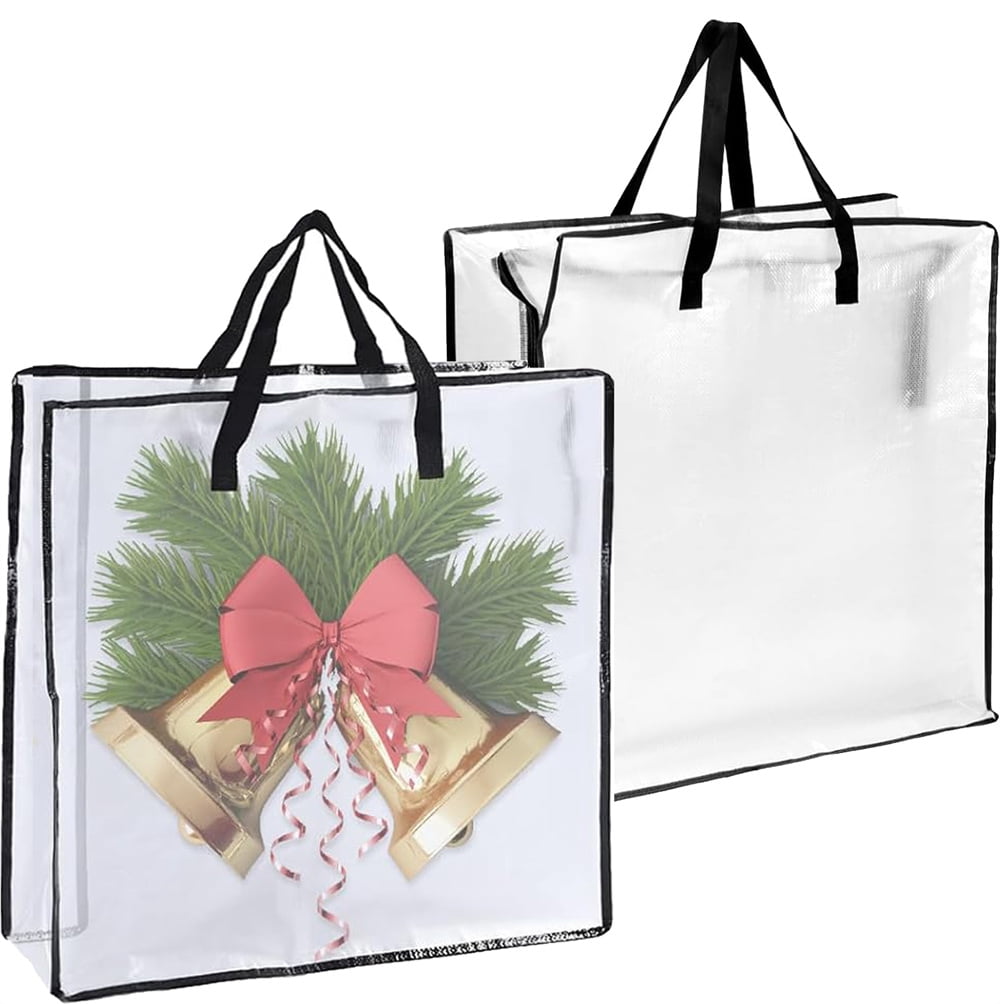 Christmas Wreath Storage Container,NOGIS Clear Moving Bags Heavy Duty ...