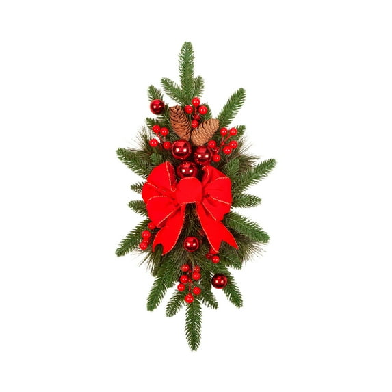 Christmas Wreath Upside Down Christmas Wreath Staircase Door Hanging ...