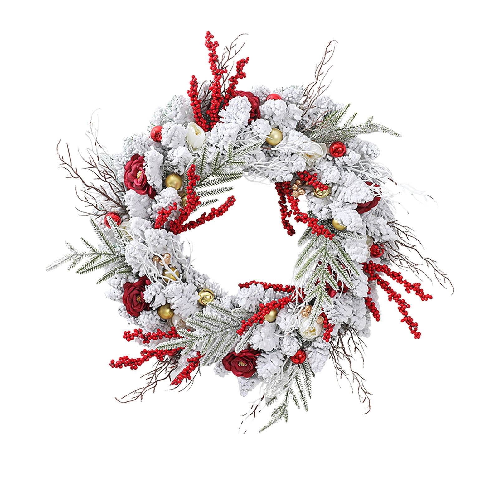 Christmas Wreath for Front Door, Outdoor Christmas Wreath, Xmas Wreath ...