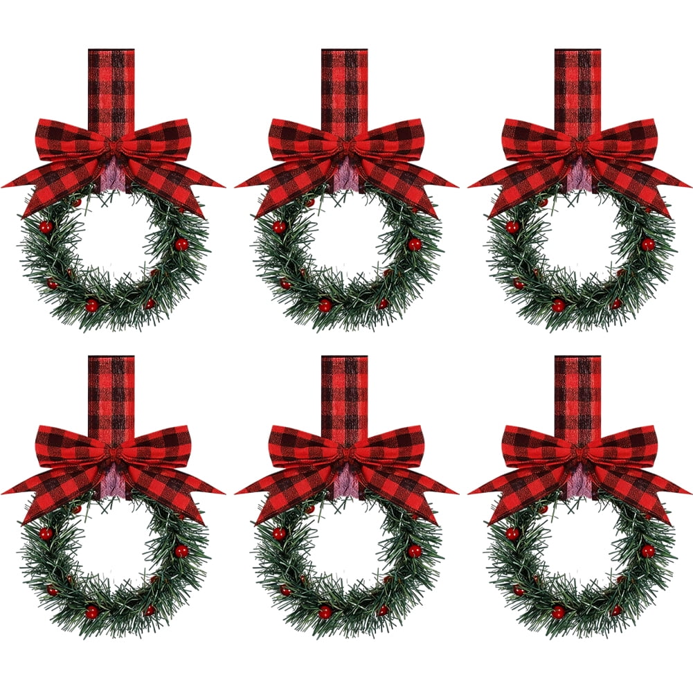 Christmas Wreath with Red Berries Bow, Christmas Wreaths for Front Door ...