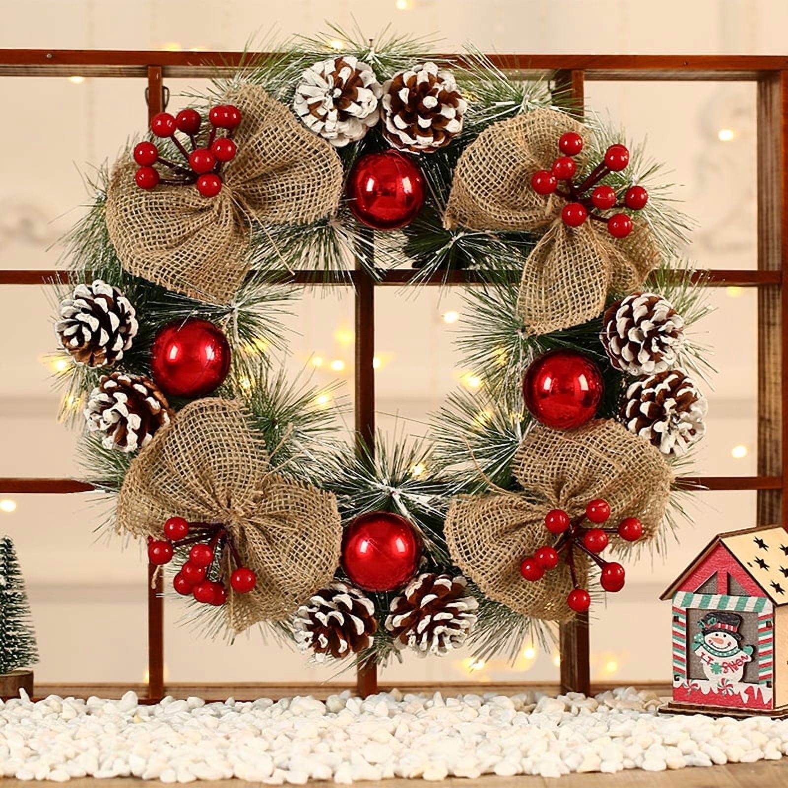 Christmas Wreaths for Front Door Ornaments, Christmas Door Garlands ...
