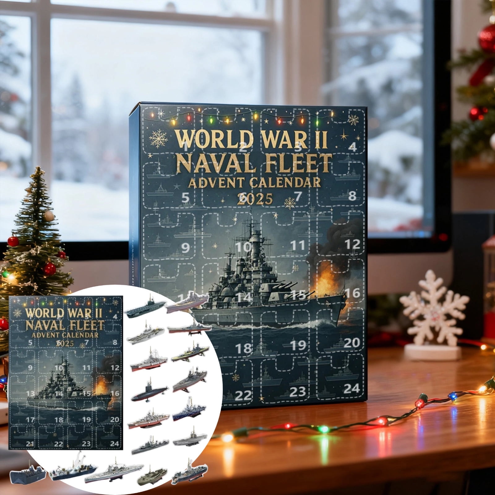 Christmas Wwii Naval Fleet Advent Calendar 2025 - 24 Days of Iconic ...