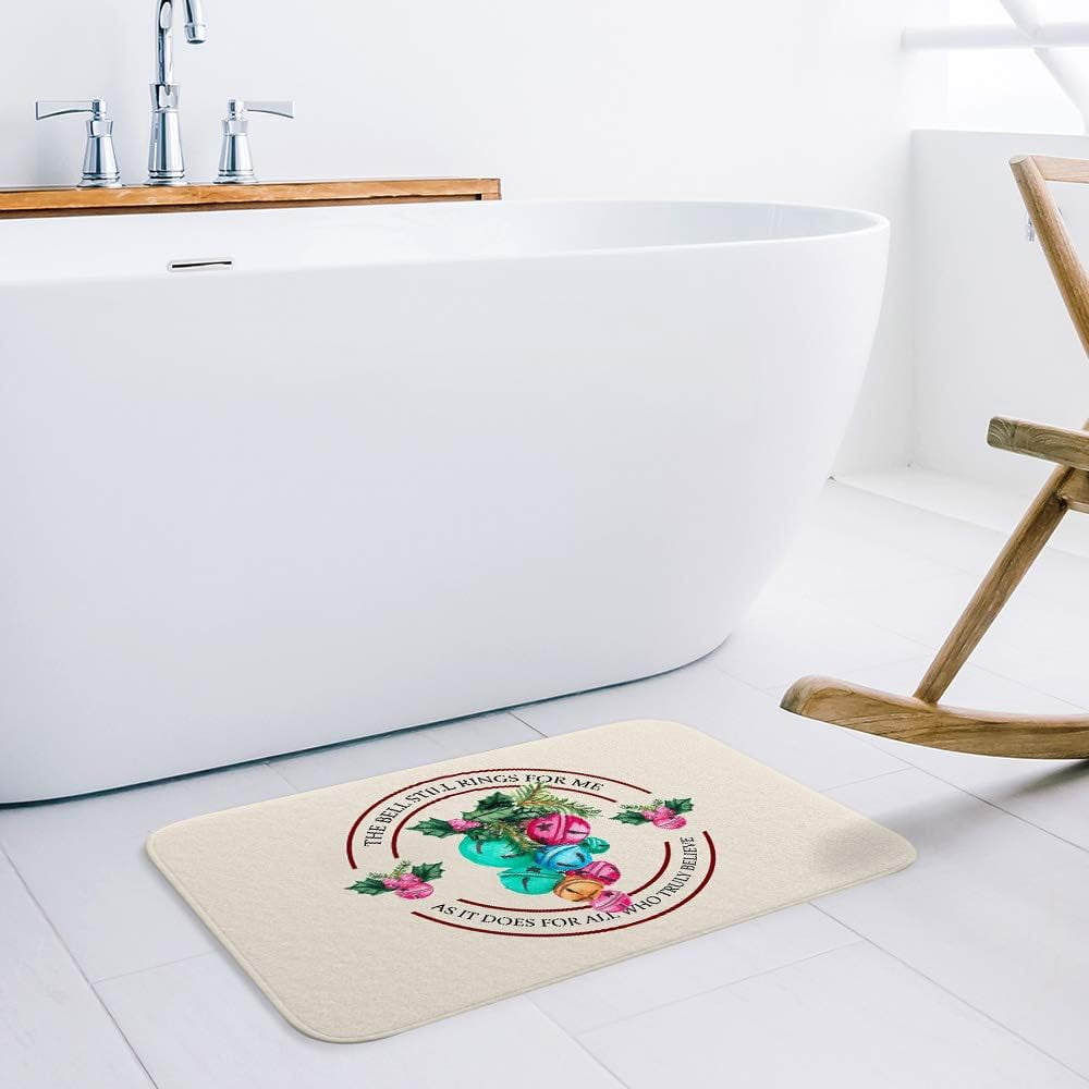 Christmas Xmas Eve Theme Jingle Bells Image Indoor Doormat Non-Slip ...