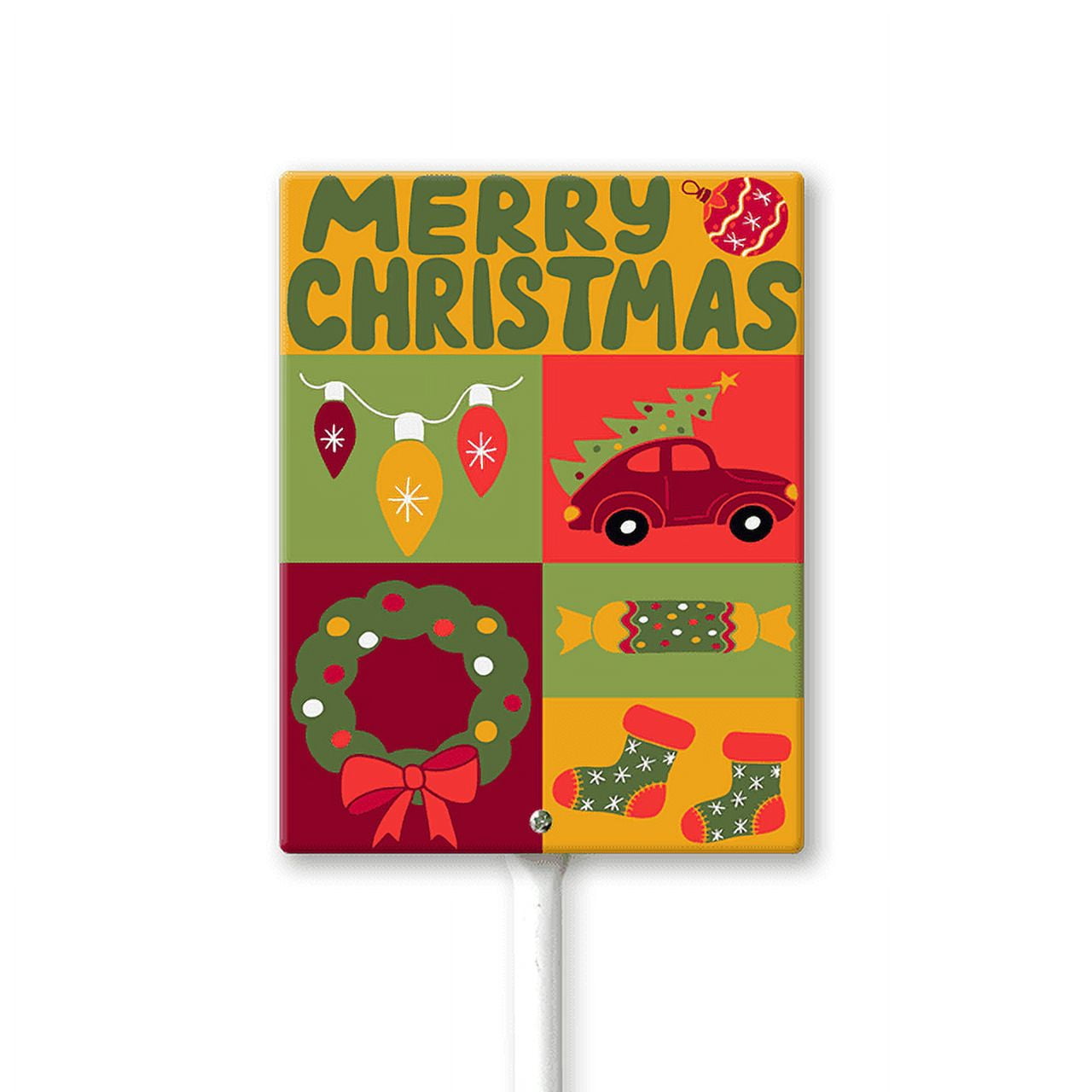 Christmas Yard Signs with Metal Stakes, 4.6×6 Inch Christmas ...