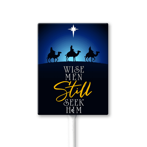 Christmas Yard Signs with Metal Stakes, 8×12 Inch Christmas Decorations ...
