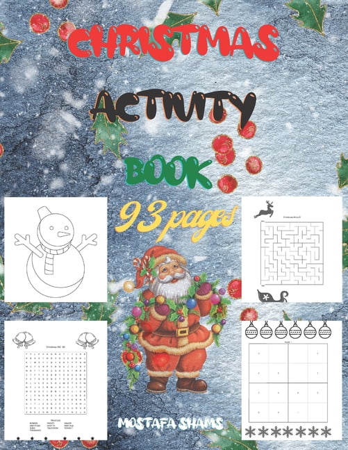Christmas activity Book 93 pages: A Festive activity Book, Christmas ...