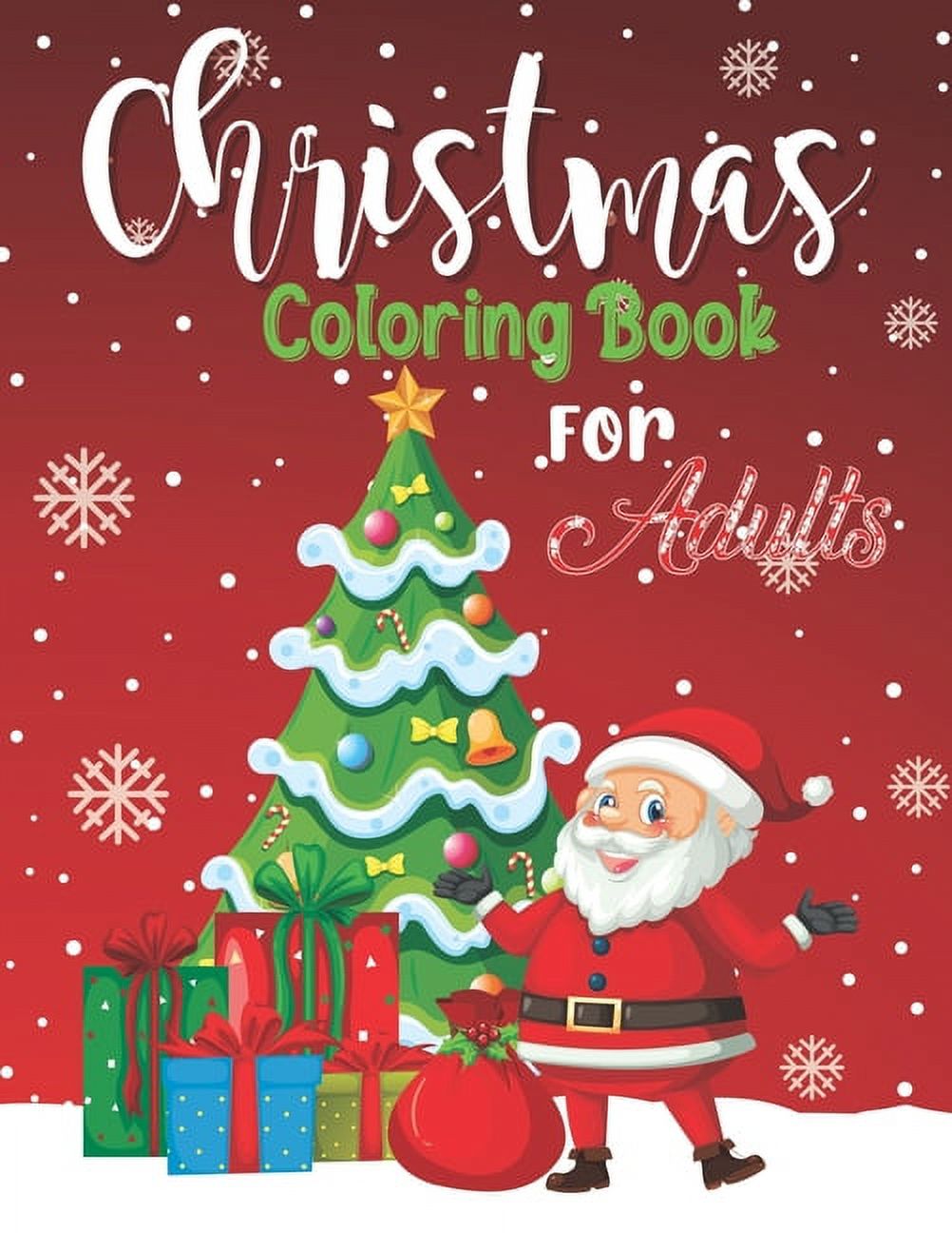 Christmas adult coloring book : Beautiful Christmas holiday coloring ...