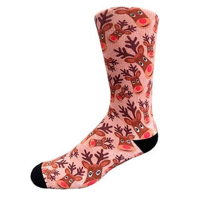 Christmas and Hanukkah Holiday Colorful CoolMax Crew Socks for Men ...