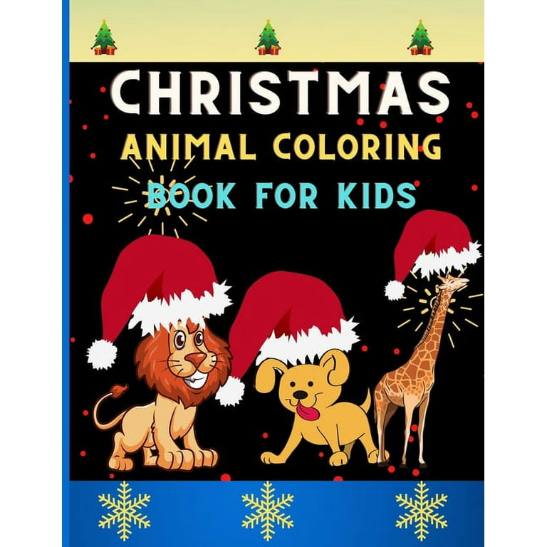 christmas animals coloring book
