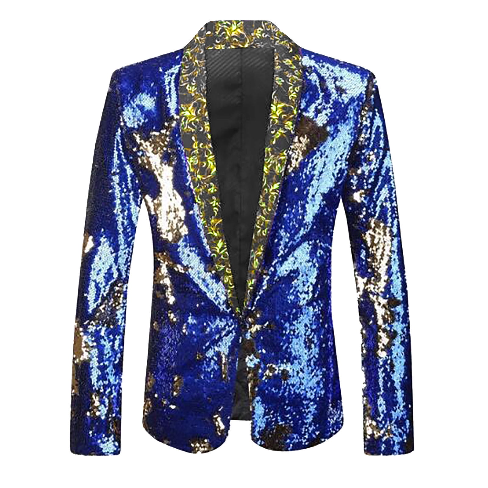 Christmas blazer for men Men's Two Tone Reversible Sequined Formal ...