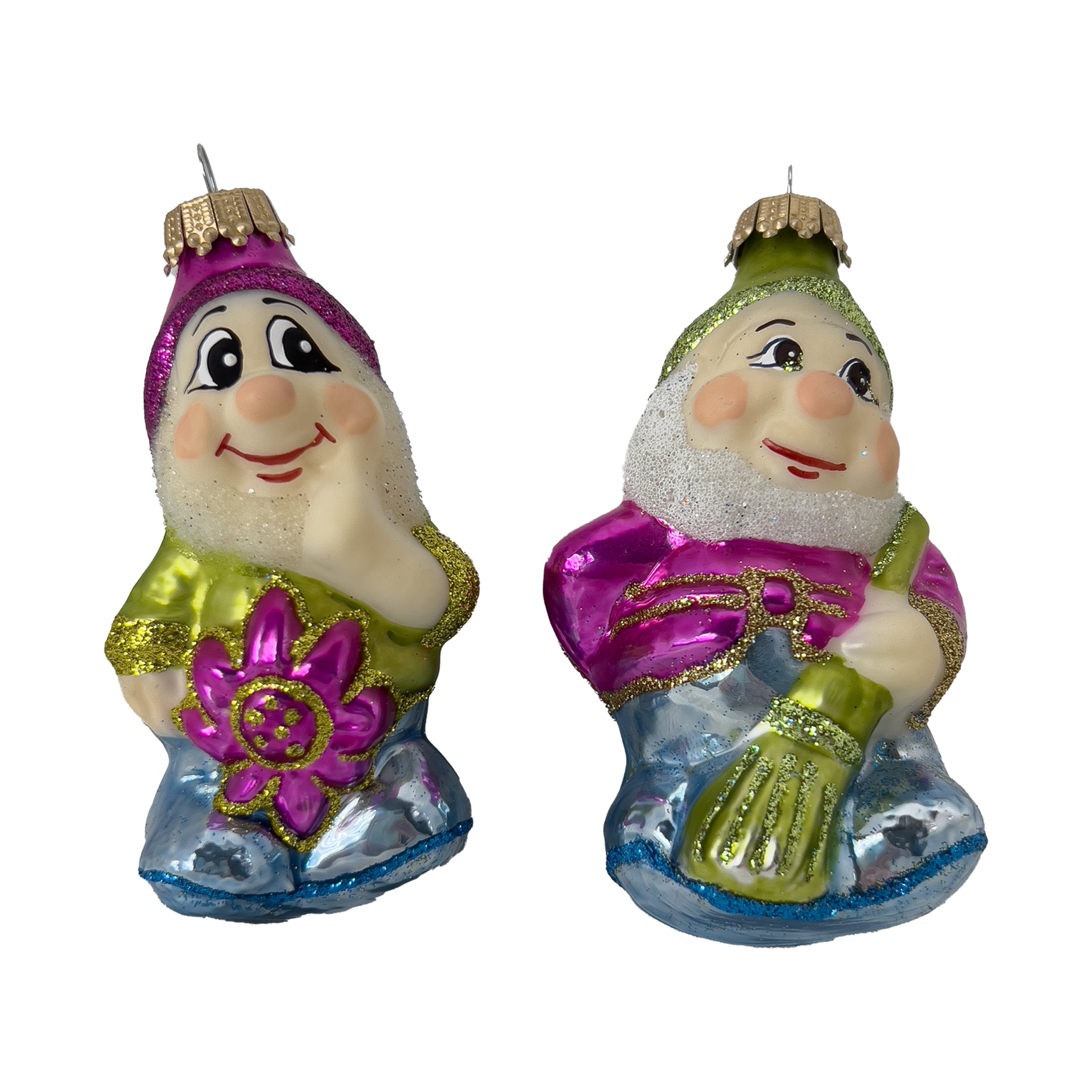 Christmas by Krebs Blown Glass Collectible Ukrainian Figurine (4 ...