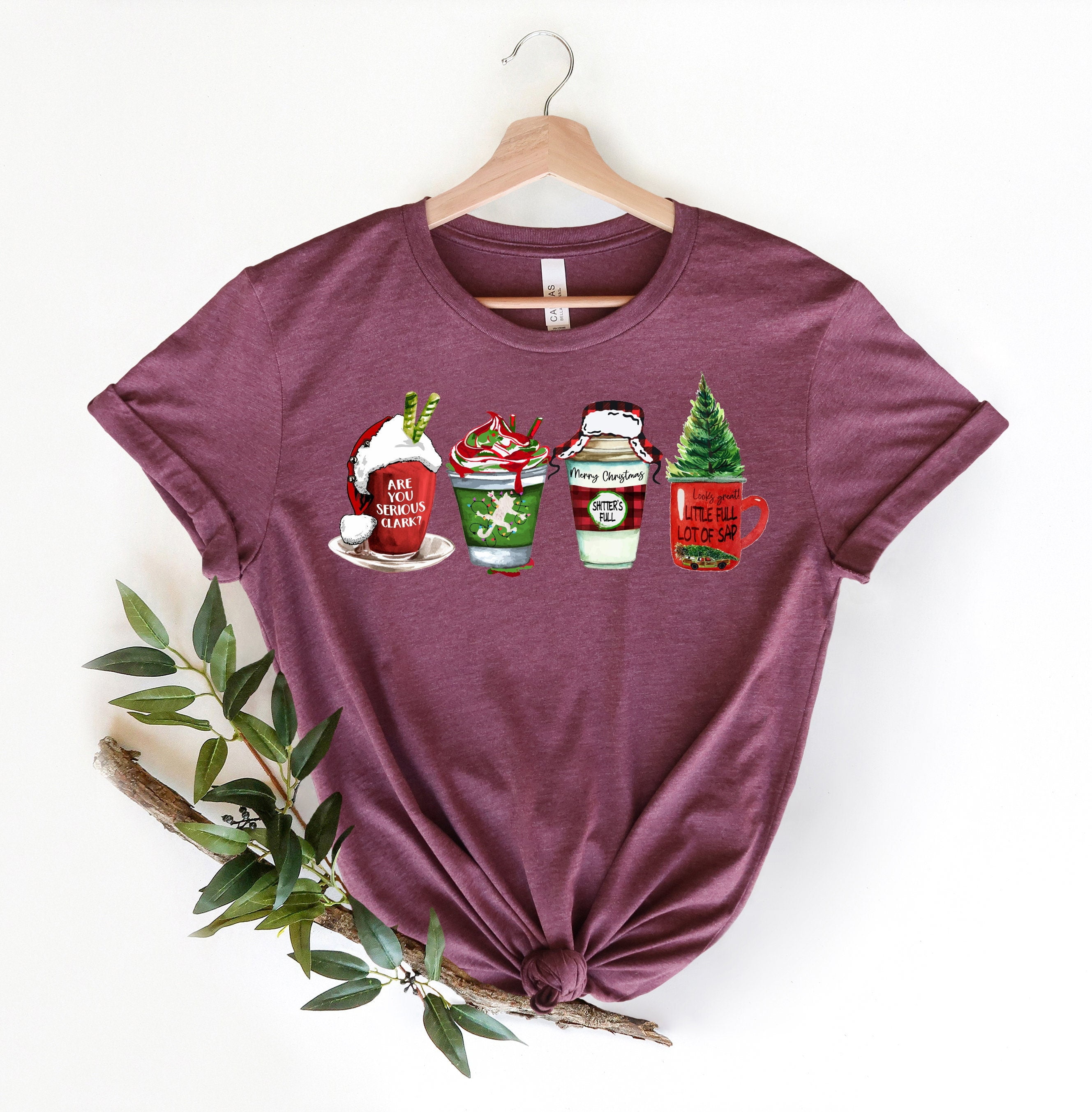 Christmas coffee Shirt,Christmas T-shirt,Christmas Family Shirt ...