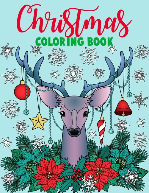 Christmas coloring book.: Merry Christmas Coloring Book with Fun, Easy ...