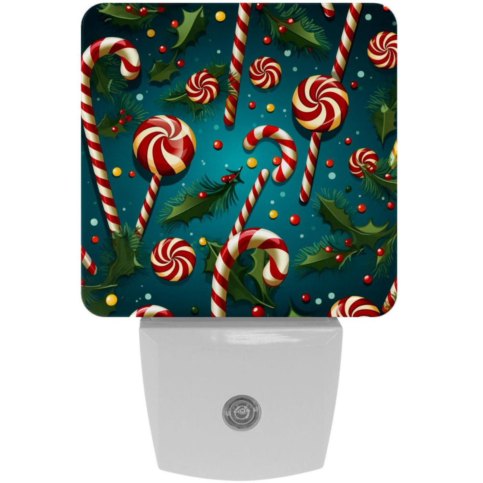 Christmas crutches LED Square Night Lights - Modern and Versatile Plug ...