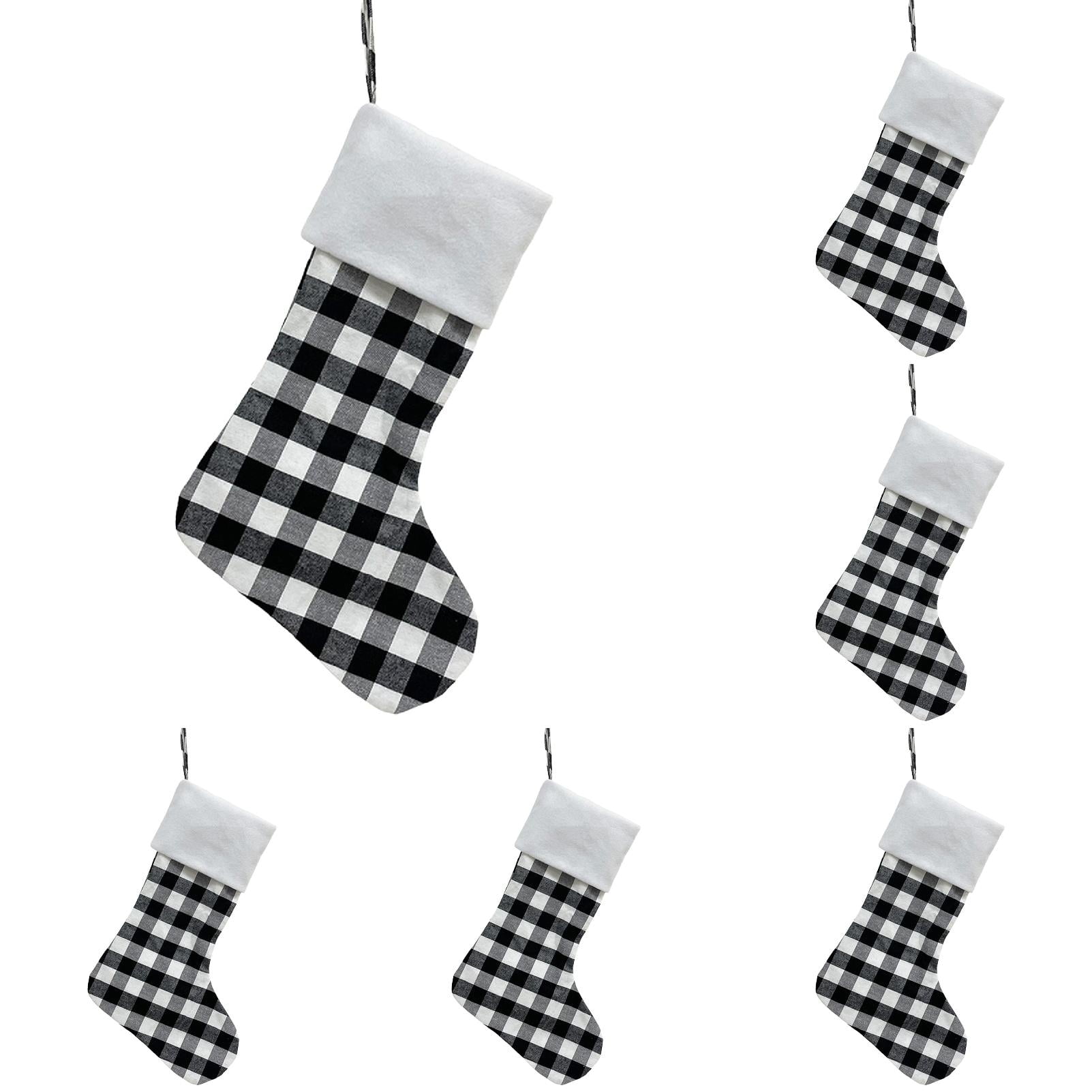 Christmas decoration 6Pcs Christmas Stockings Bulk Mini Xmas Buffalo ...