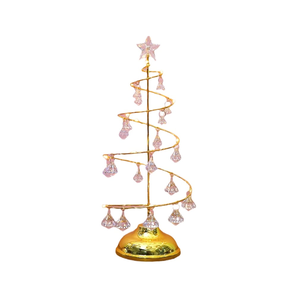 Christmas decorations gift plating wrought iron tree LED luminous ...