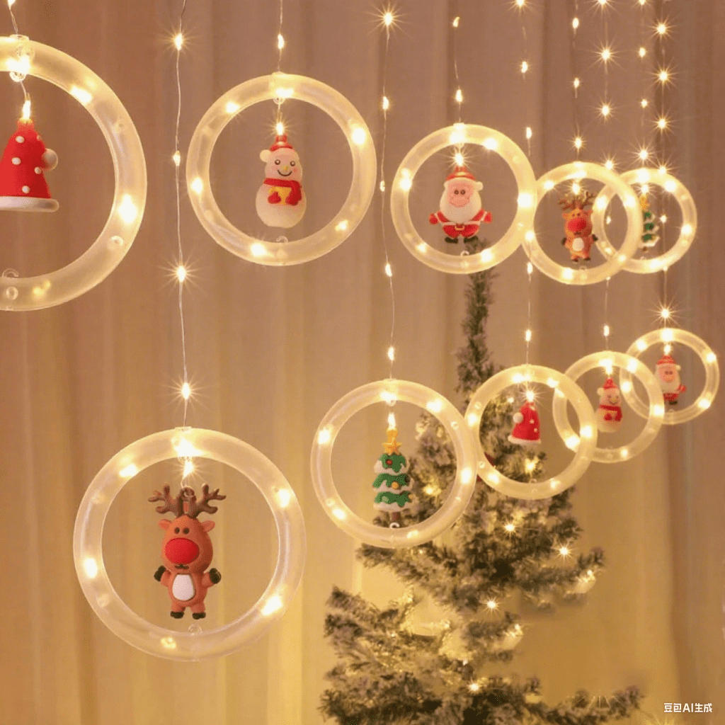 Christmas decorative lights, featuring flashing bubble lights, 10 cute ...