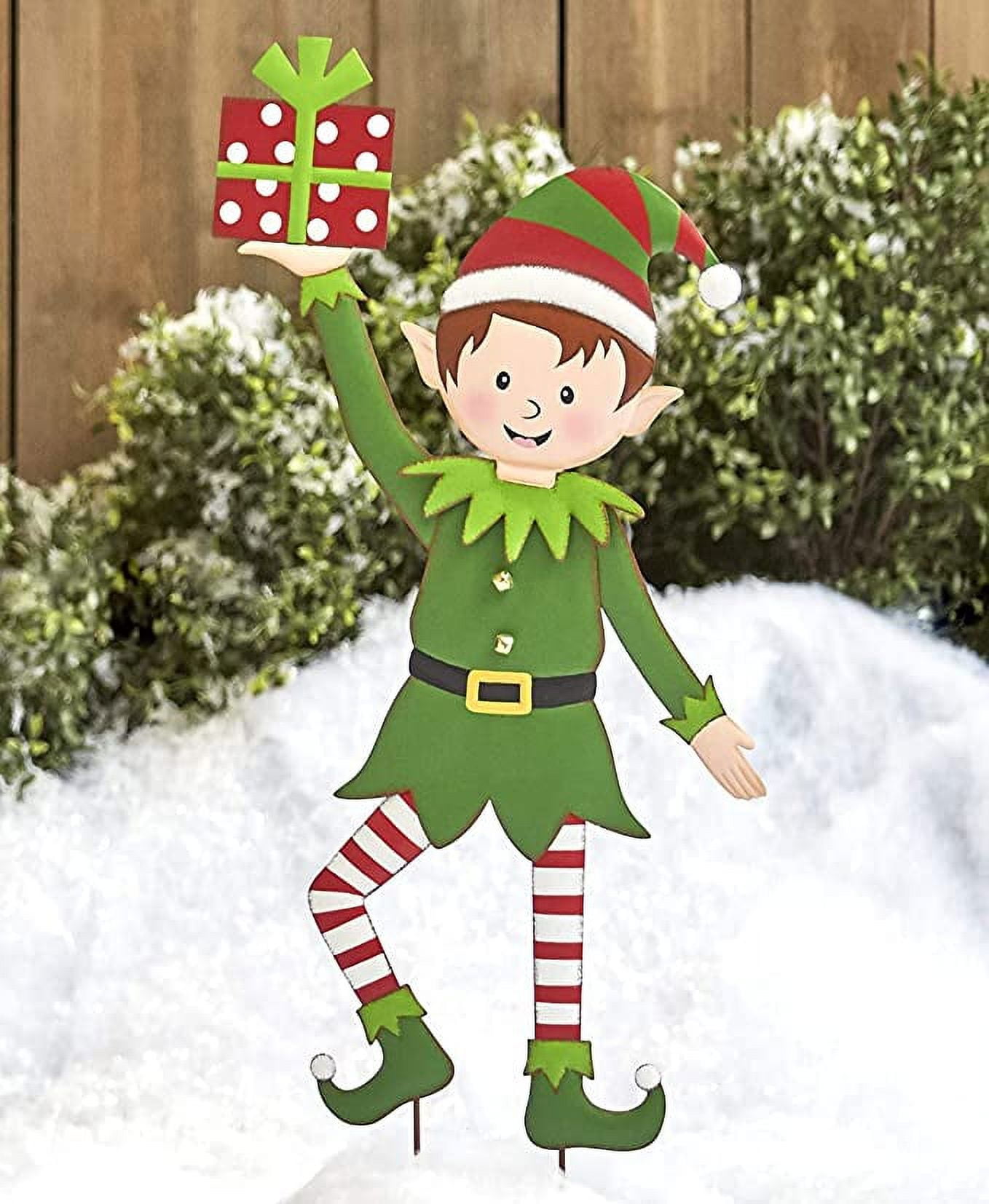 Christmas elf Yard Sign, outdoor Decoration, Garden Path Christmas ...