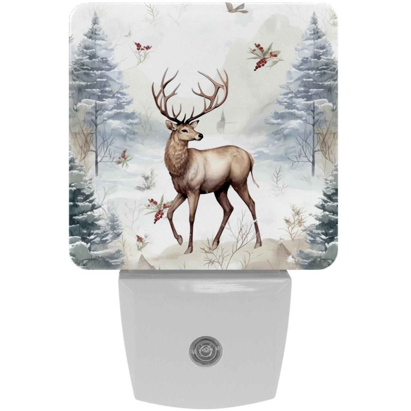 Christmas elk Enhance Your Space with LED Square Night Lights ...