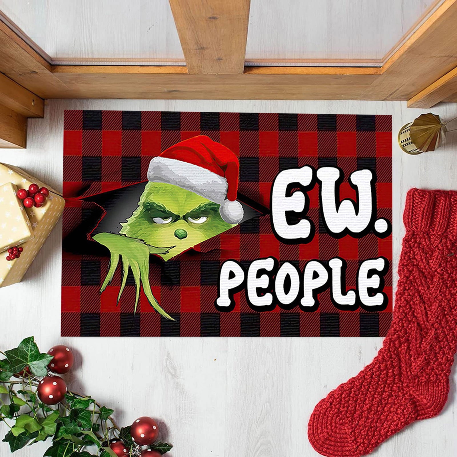 Lunuaoe Grin/ch Ornaments Christmas Festival Decoration Front Door ...