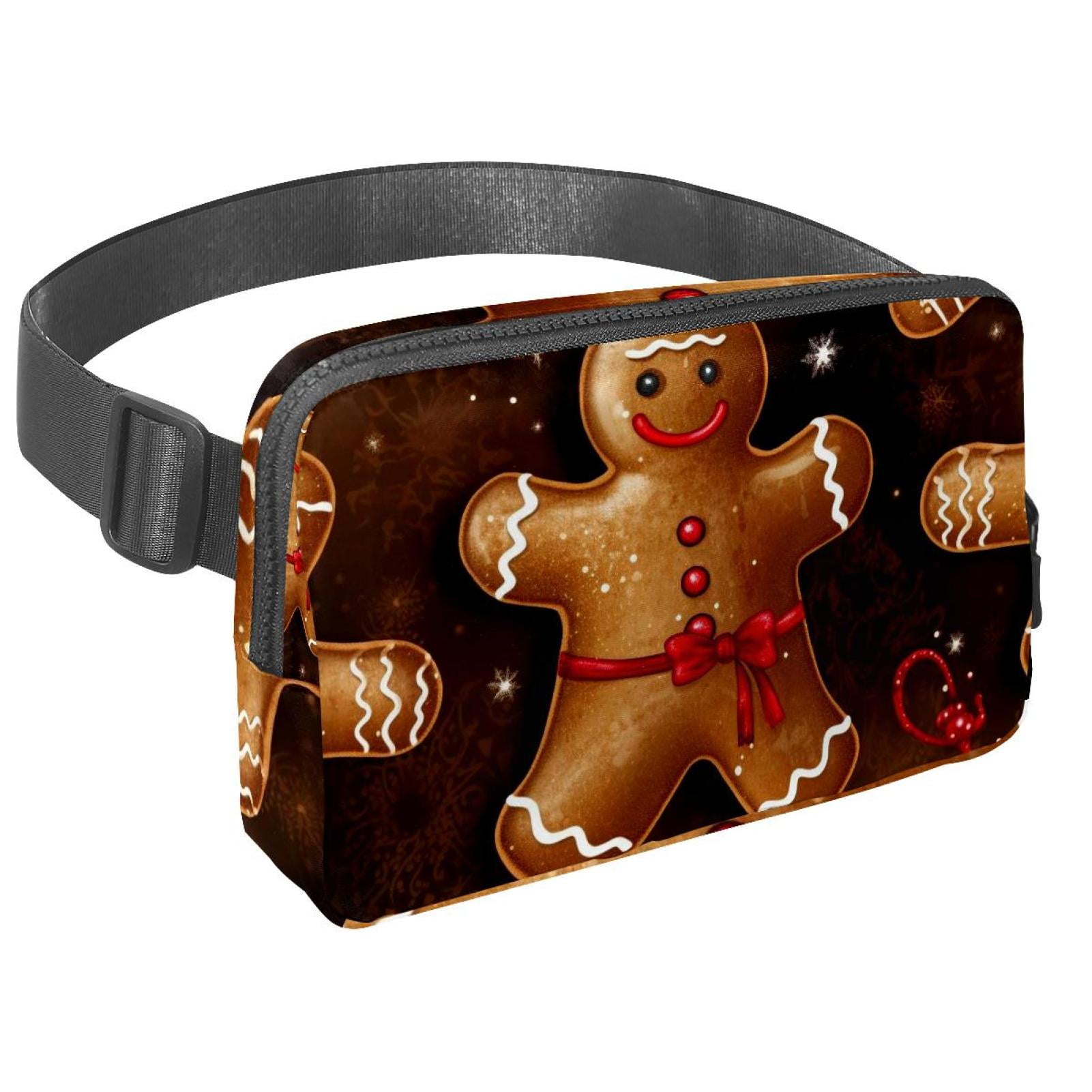 Christmas gingerbread man Cross Body Bag Fanny Pack with Lightweight ...