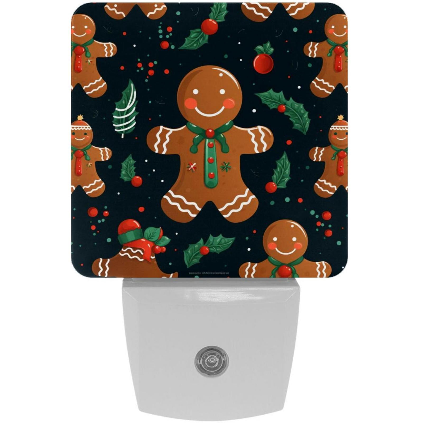Christmas gingerbread man LED Square Night Lights - Energy Efficient ...