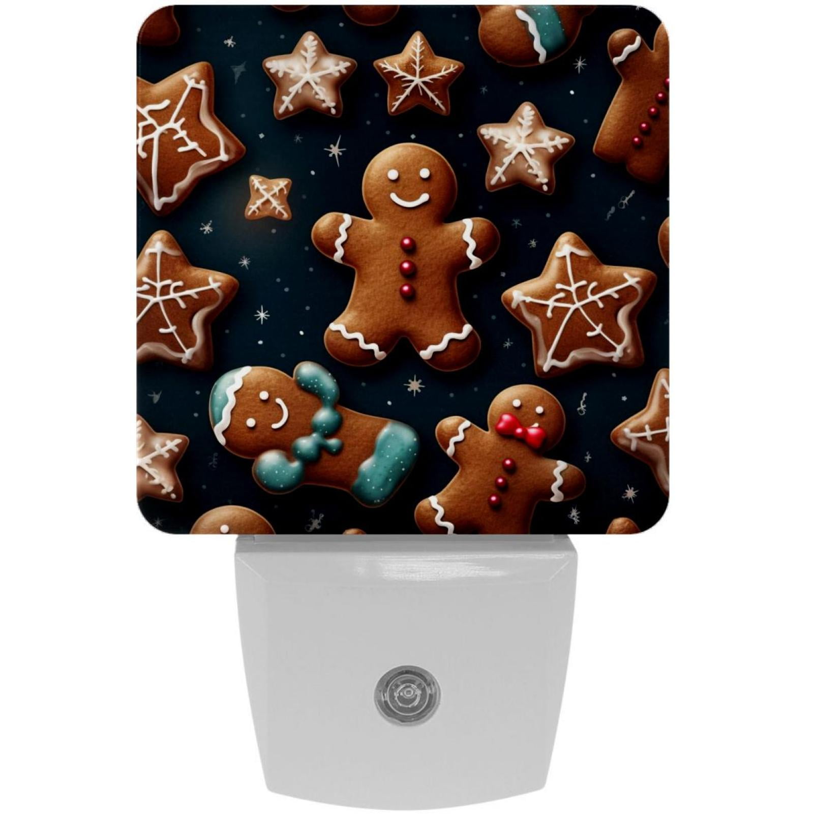 Christmas gingerbread man LED Square Night Lights- Energy Efficient and ...