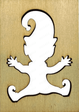 Christmas gnome Footprint Template, Christmas Gnome Footprint Stencil ...