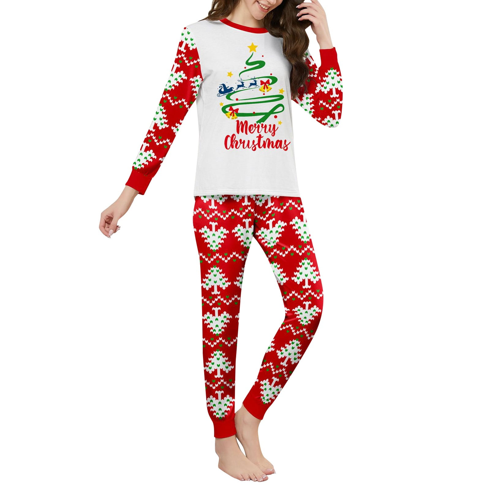 Christmas grinch Women's Christmas Pajamas Set Festive Holiday ...