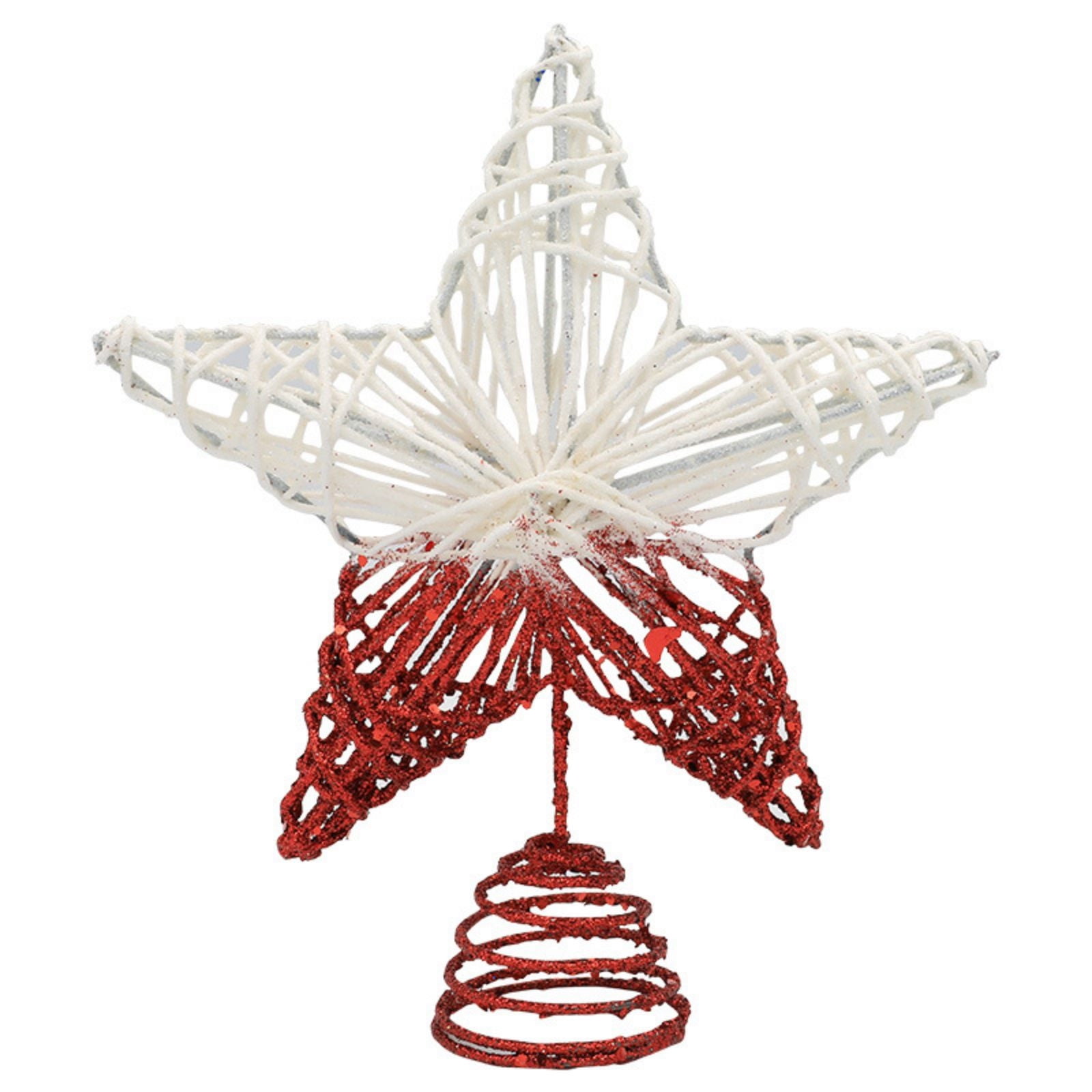 Christmas Savings! Bixock Gradient Color Tree Top Star with Lights ...