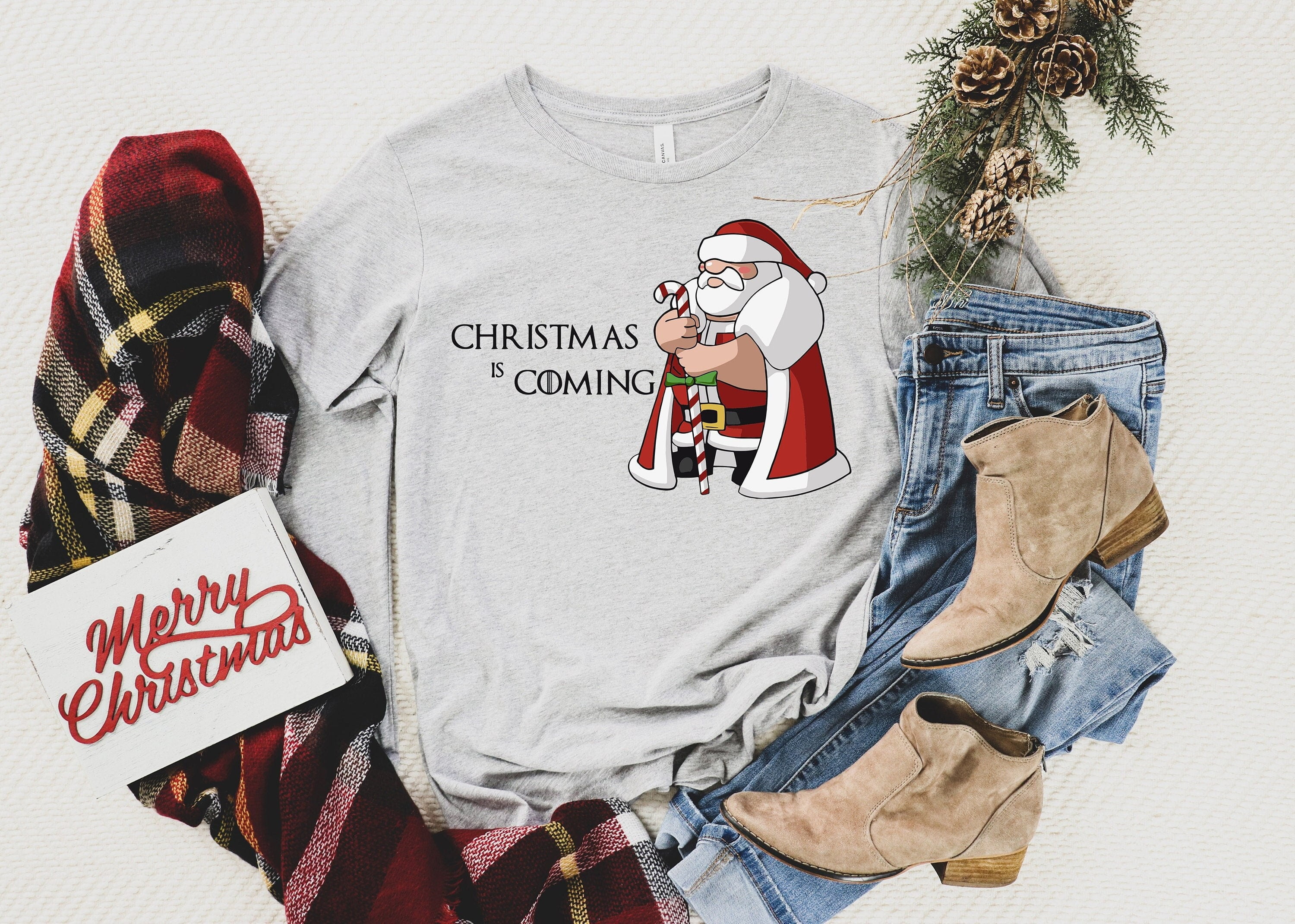 Christmas is Coming Shirt Winter Is Coming Shirt Christmas Shirt Game ...