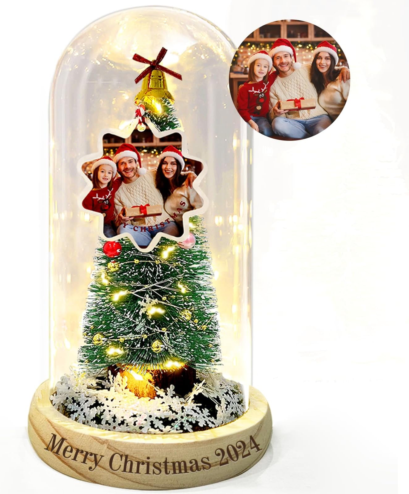 Christmas izable Gifts - Personalized Christmas Tree Photo Dome with ...
