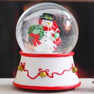 Plus Size Christmas Snow Globe Snowman Tree - Snow Globe with 8 Songs ...