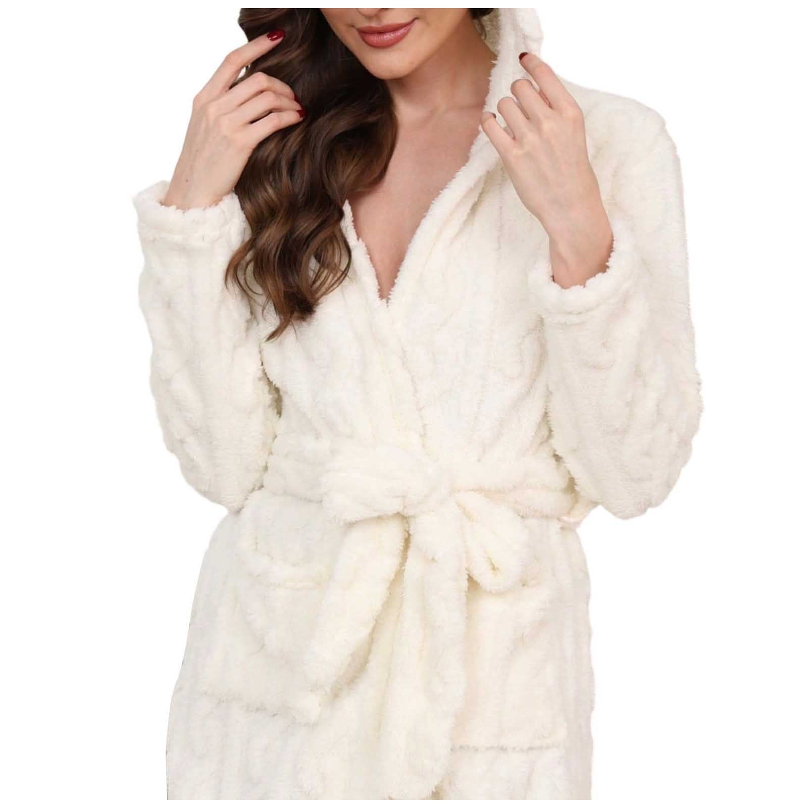Christmas pajamas Hooded Long Sleeve Robe For Autumn And Winter ...