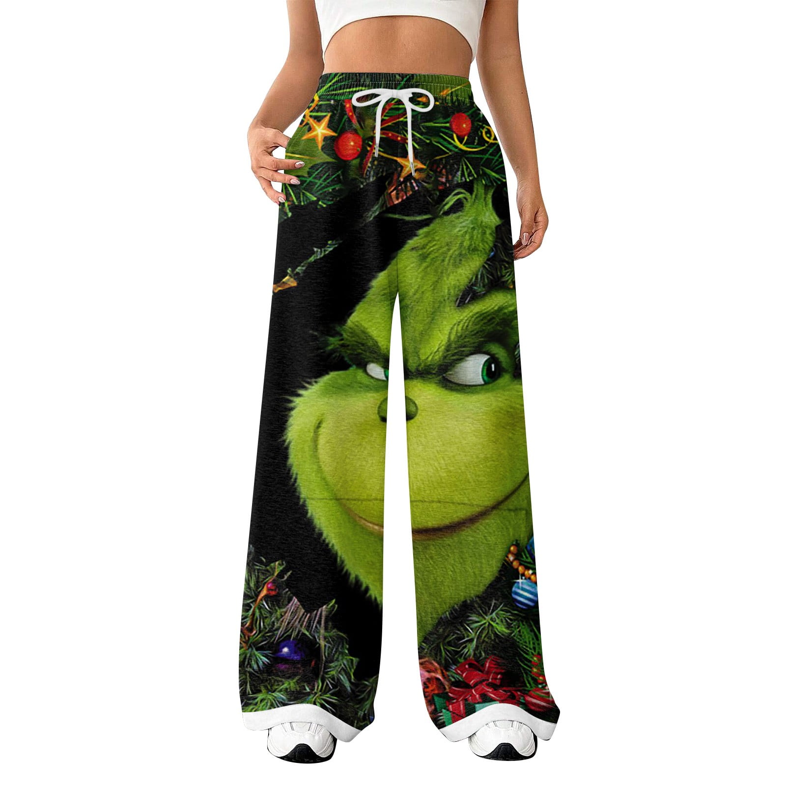 Christmas pants grinch costume Sweatpants sport pants Women's Casual ...