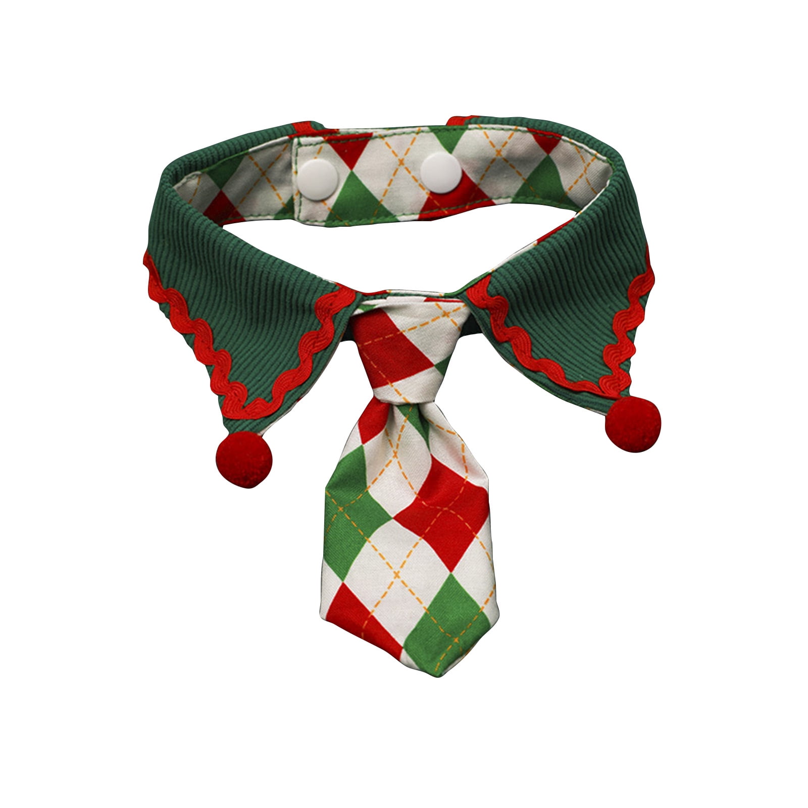 Christmas pet costumes and bow ties, featuring classic red, green, and ...